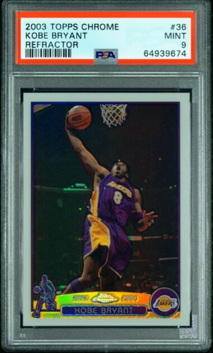 2003-04 Topps Chrome Kobe Bryant Refractor #36 PSA 9 | eBay