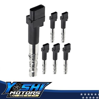 6PCS Ignition Coil For 2002-2005 VW Jetta Golf V6 2.8L 022905100A | eBay