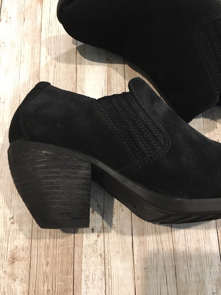 Born Fredrika Bootie Women's Size 10 41 Black Suede Shoetie 2.75” High ...