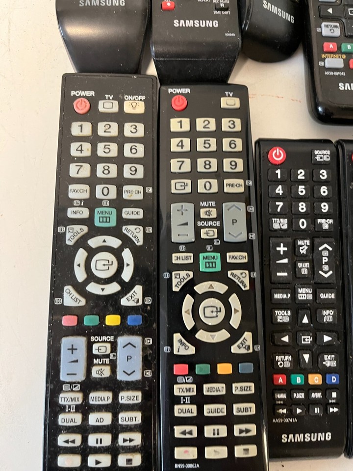 Lot of 11 Samsung TV Remotes - Mixed Models - Used & New - Fully ...