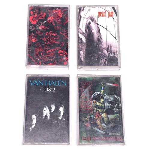 Rock Cassette Tape Lot of 4 Van Halen OU812 Aerosmith Pearl Jam Danzig ...