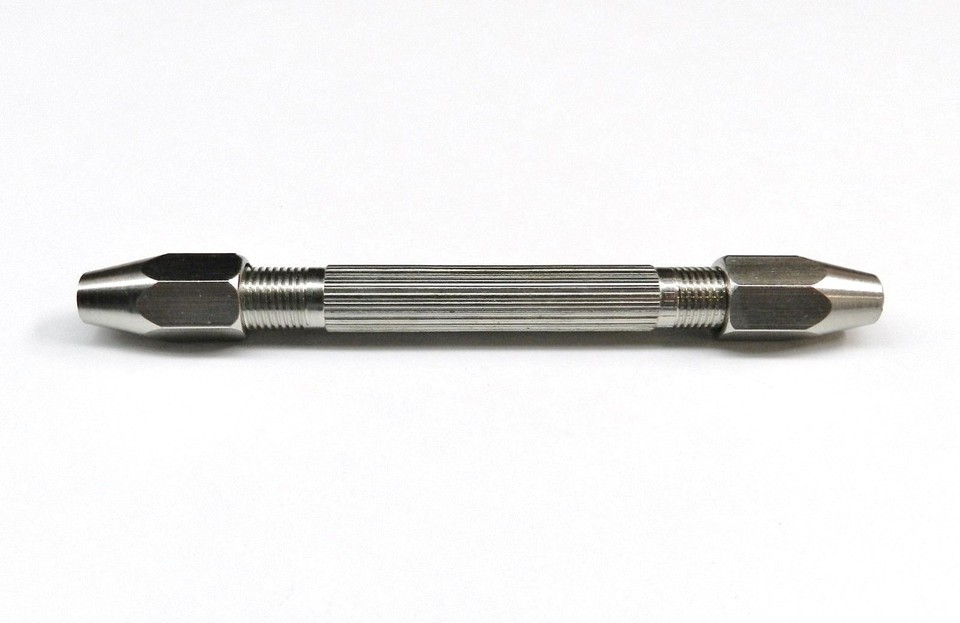 5" Double End Pin Vise 2 Chucks Hand Vise 4-Size Jaws 0-1/8" Jewelry ...