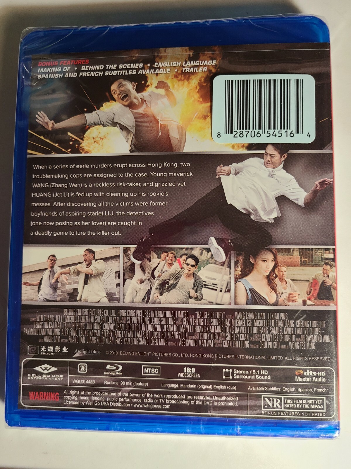 Badges of Fury [2013] (Blu-ray,2014,Unrated,Widescreen) Jet Li,BRAND ...