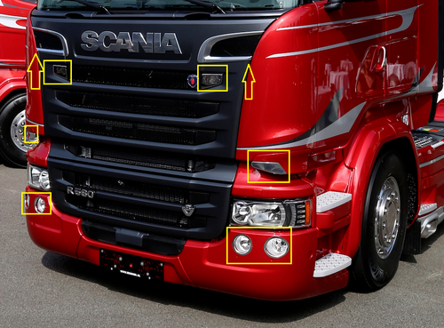 For Scania R P G Series Truck Styling Chrome Cover Set 10 Pcs Stainless ...