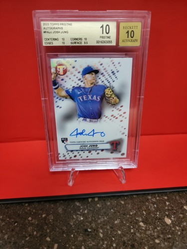2023 Topps Pristine Josh Jung Autograph RC #PA-JJ BGS-10/10 Texas ...