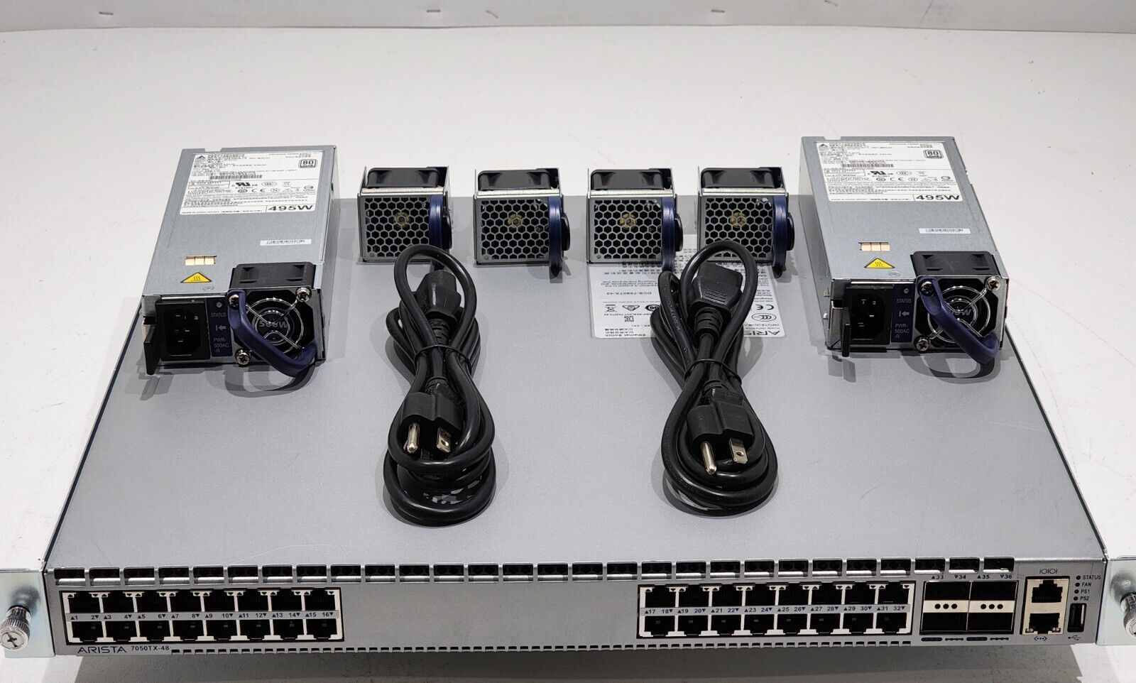 Arista DCS-7050TX-48-R 32x 1/10GbE & 4x 40GbE 10/40G Data Center Switch ...