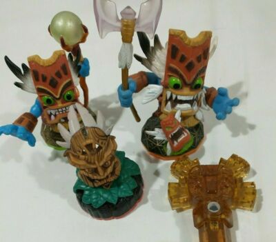 Skylanders Totem Earth Spinning Sandstorm Trap Team Tiki Speaky Double ...