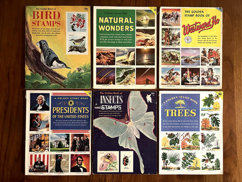Vintage LOT OF 6 Golden Stamp Books 1954-1966 USED | eBay