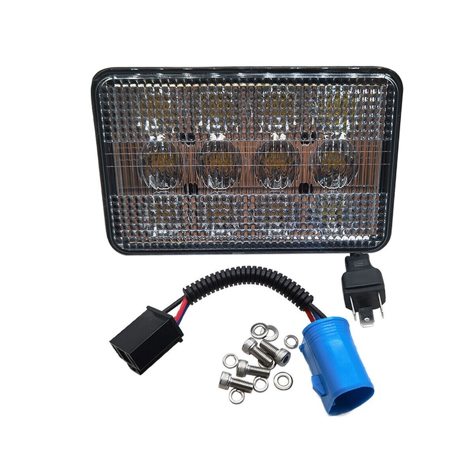 4X AL152328 60W Led Headlight For John Deere Tractor LED Hood Light ...
