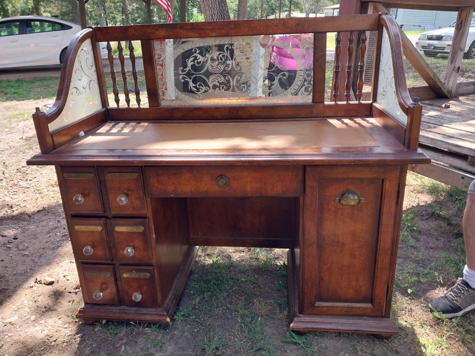 Pulaski 1970's Vintage Maple Apothecary Desk | eBay