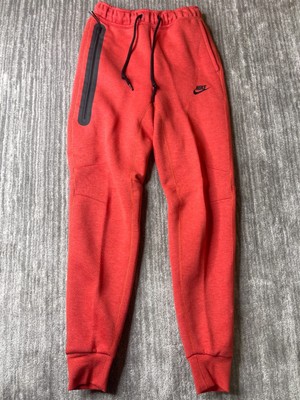 Nike Sportswear Tech Fleece Joggers Pants Mens Extra Small Red FB8002 ...