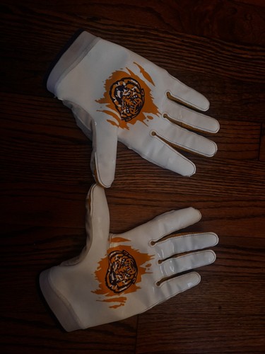 LSU College Football Gloves Team Issued Gear White 3XL Newest Padded | eBay