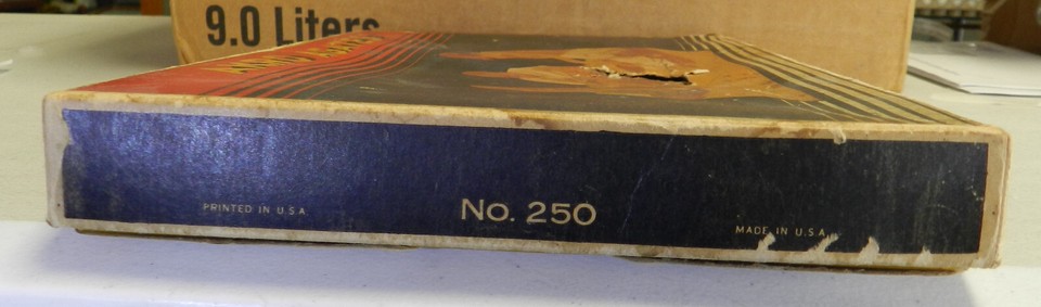 #19246m Large Original Akro Agate Box No. 250 With Many Oxblood Marbles ...