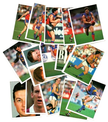1994 SELECT VFL/AFL FOOTBALL STICKER LOT x15 Fitzroy & West Coast ...