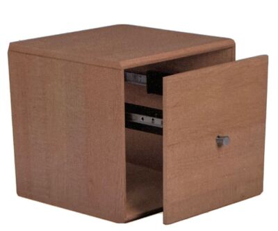 ITSO Storage Cube File Drawer Organize Stackable Woodgrain Maple Finish ...