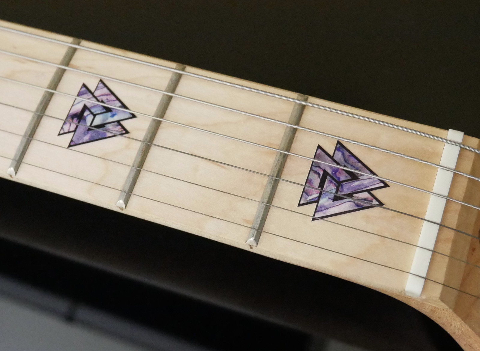 Valknut Triangles ABALONE Fret Markers Inlay Sticker Decal for BASS ...
