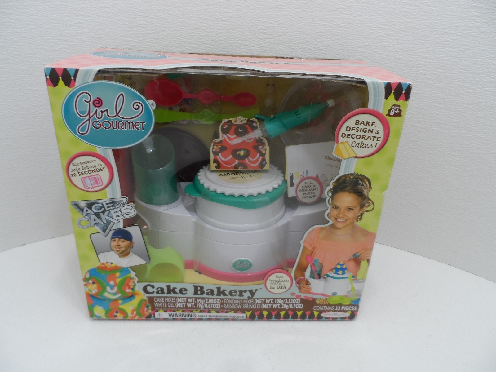 Girl Gourmet Cake Bakery Ace of Cakes Duff Play Kitchen 2009 NEW ...