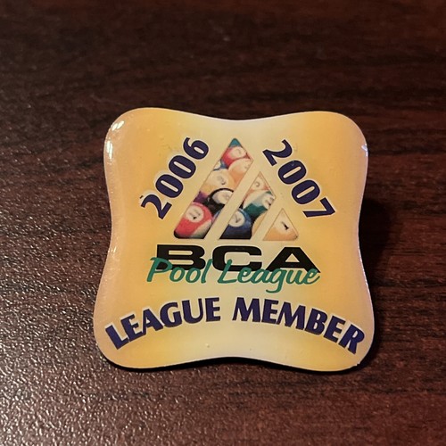 2006-2007 BCA Pool League Member Lapel Hat Pin | eBay