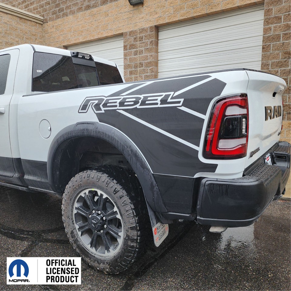 2023-2025 2500 Ram Rebel Bed Graphics With Rebel Vinyl Decals Stickers ...