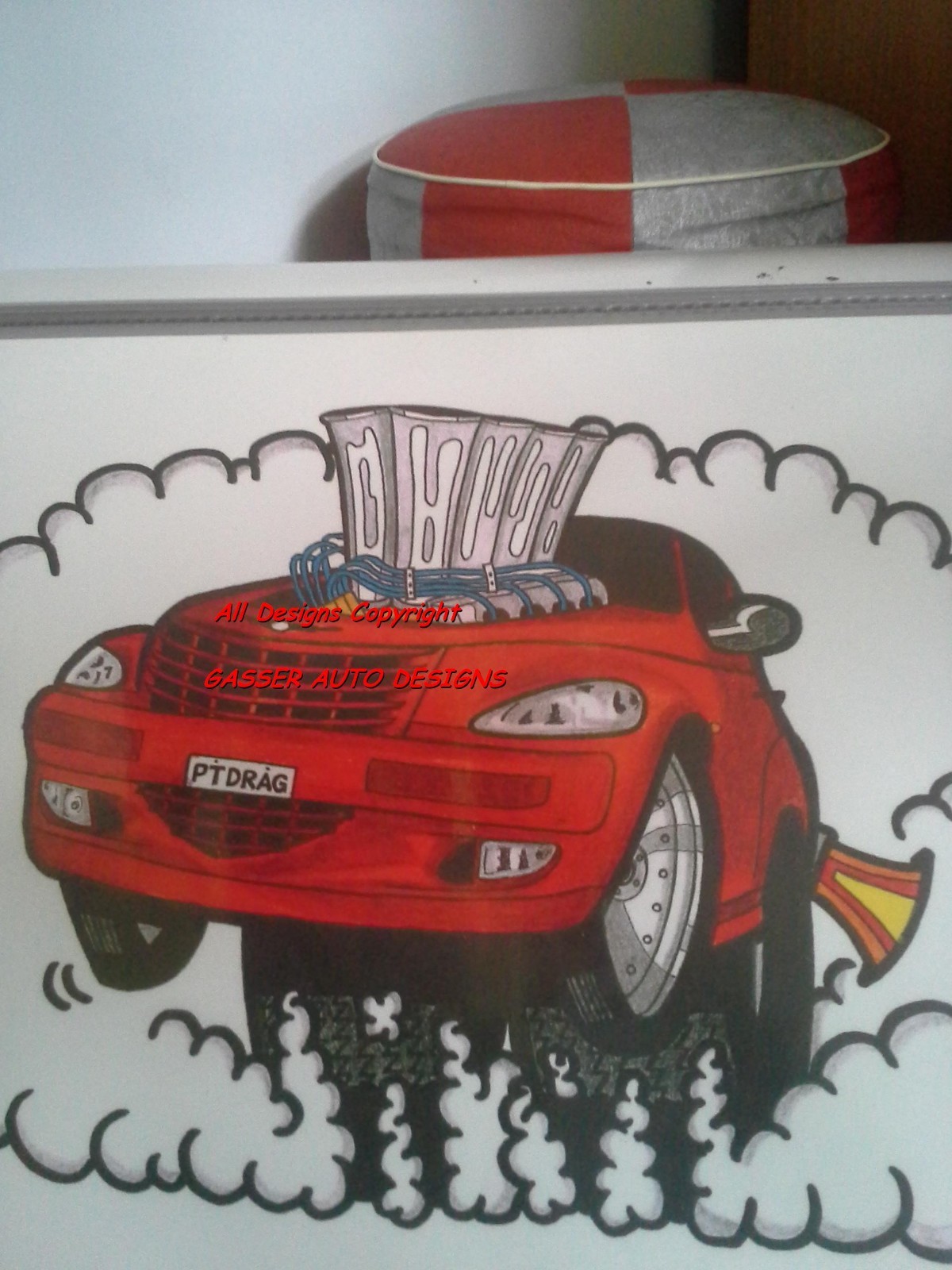 Chrysler Dodge Charger,PT Cruiser, Dodge Viper Cartoons 3 STICKERS ...