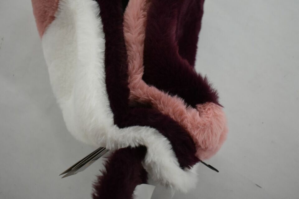 BP Womens Faux Fur Ear Muffs Colorblock Scarf Set Super Soft Cozy ...