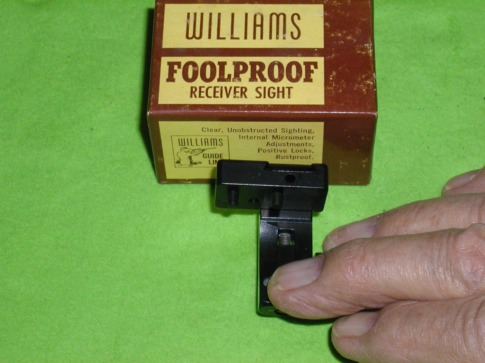 VTG NIB WILLIAMS FP RECEIVER PEEP SIGHT W/MICRO CLK WIND & ELEV U.S. 30 ...