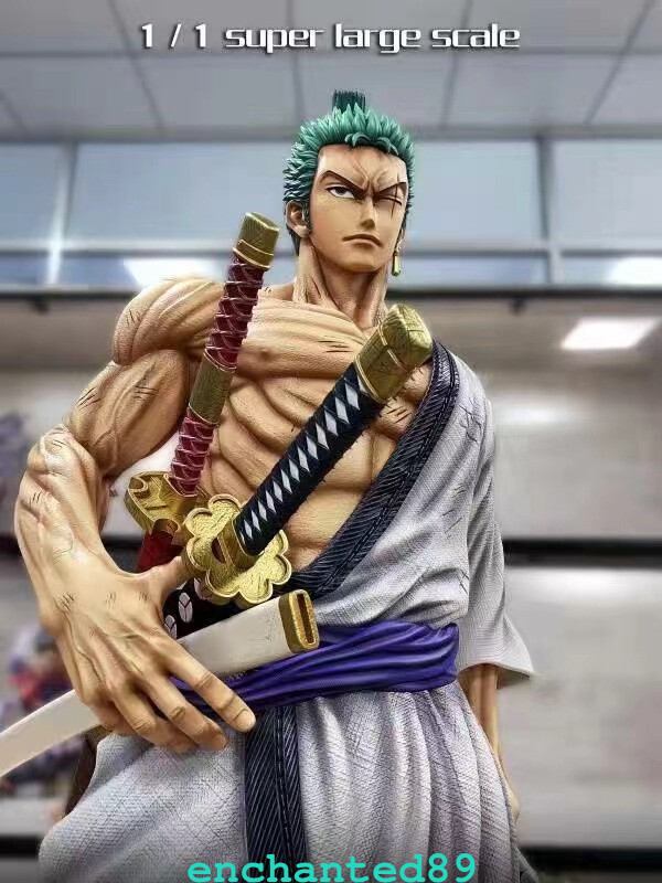 TT Studio TTS One Piece 1/1 Life Size Roronoa Zoro Resin Painted ...