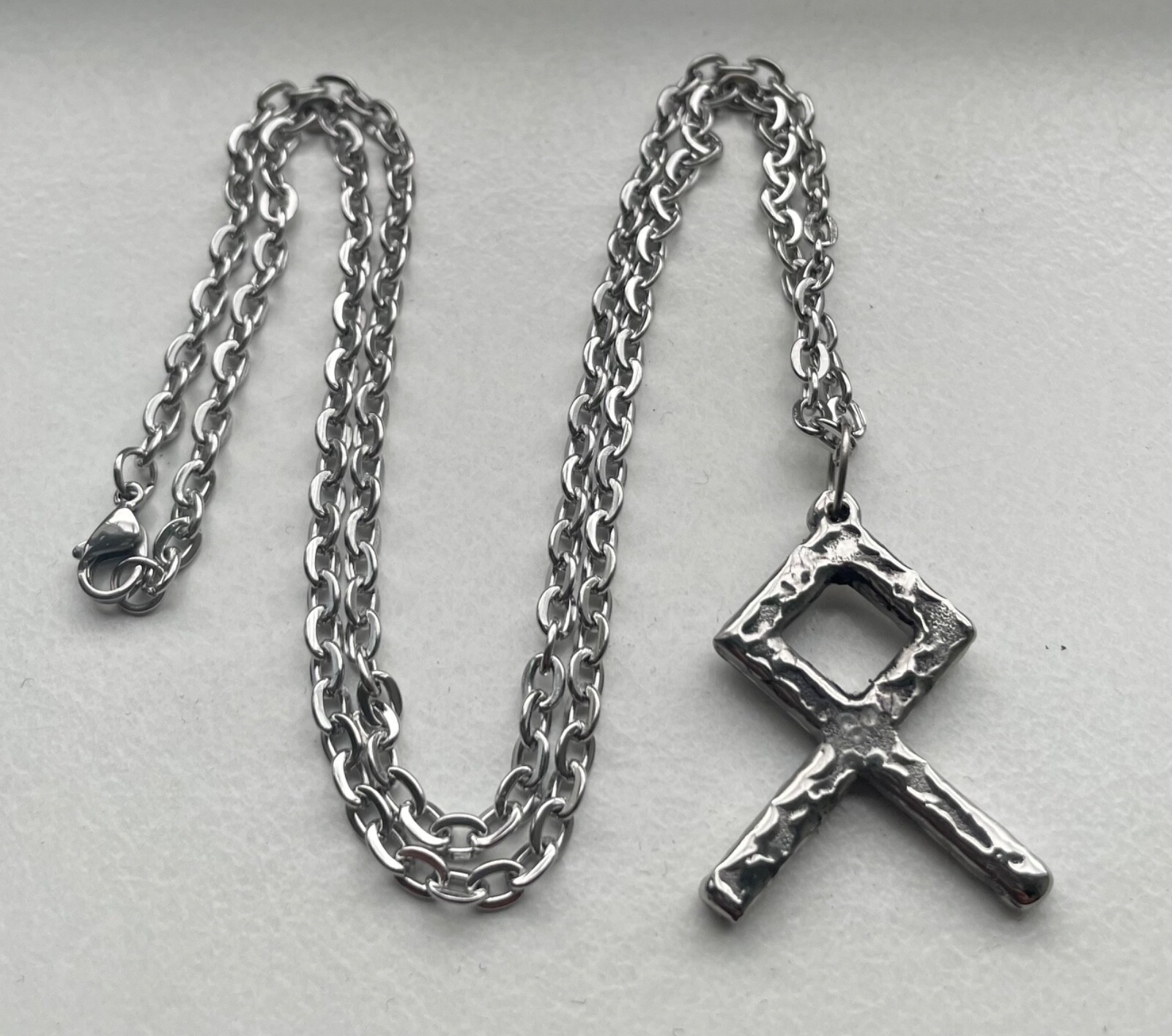 Anhänger Odal Rune Othala Schmuck Wikinger Edelstahl Lebens Kette Frau ...