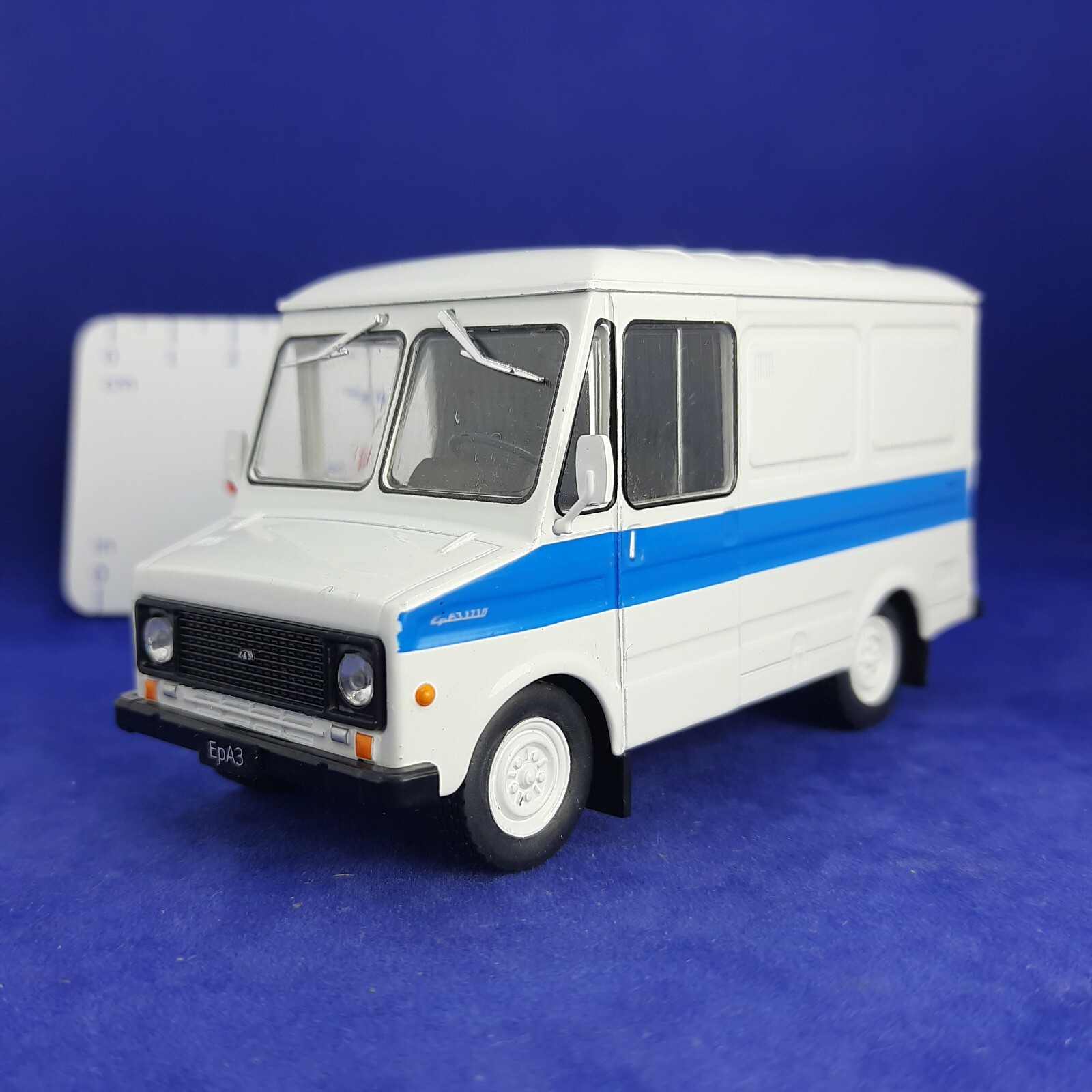 ErAZ 3730 Soviet Van USSR Diecast Model Blue & White Color 1:43 Scale ...