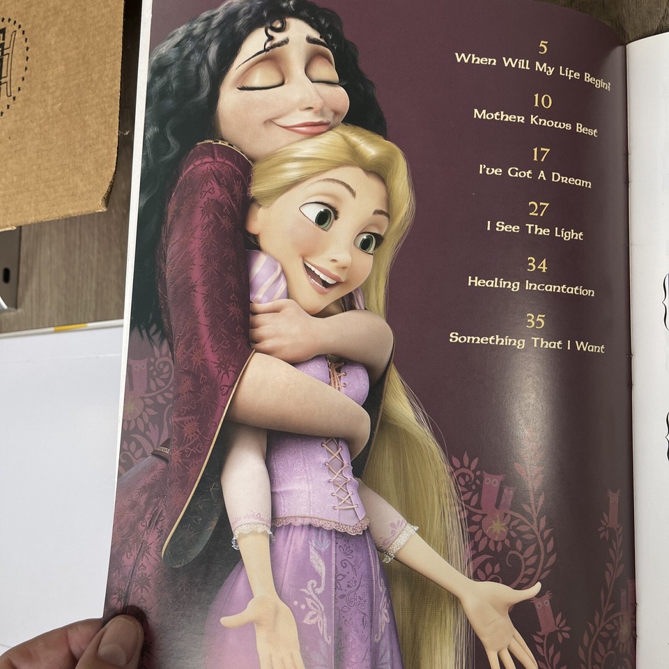 Tangled Sheet Music Movie Soundtrack Piano Vocal Guitar Songbook Hal ...