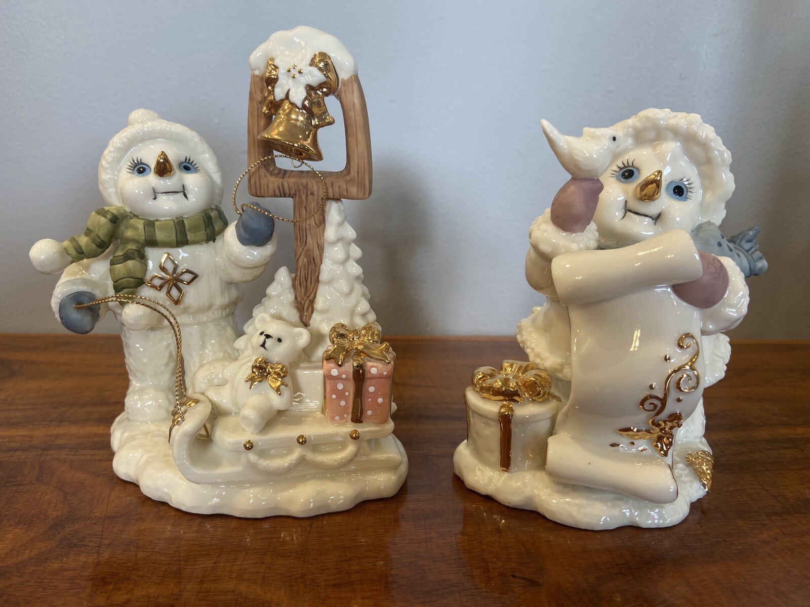 Grandeur Noel Porcelain Snowman Family Collector Edition 2001 Christmas ...