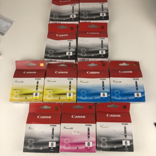 Original Canon Genuine Ink Cartridge Pixma Printer Bundle X11 CLI-8BK ...