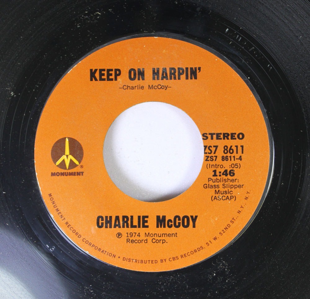 Country 45 Charlie Mccoy - Keep On Harpin / On Monument Record | eBay