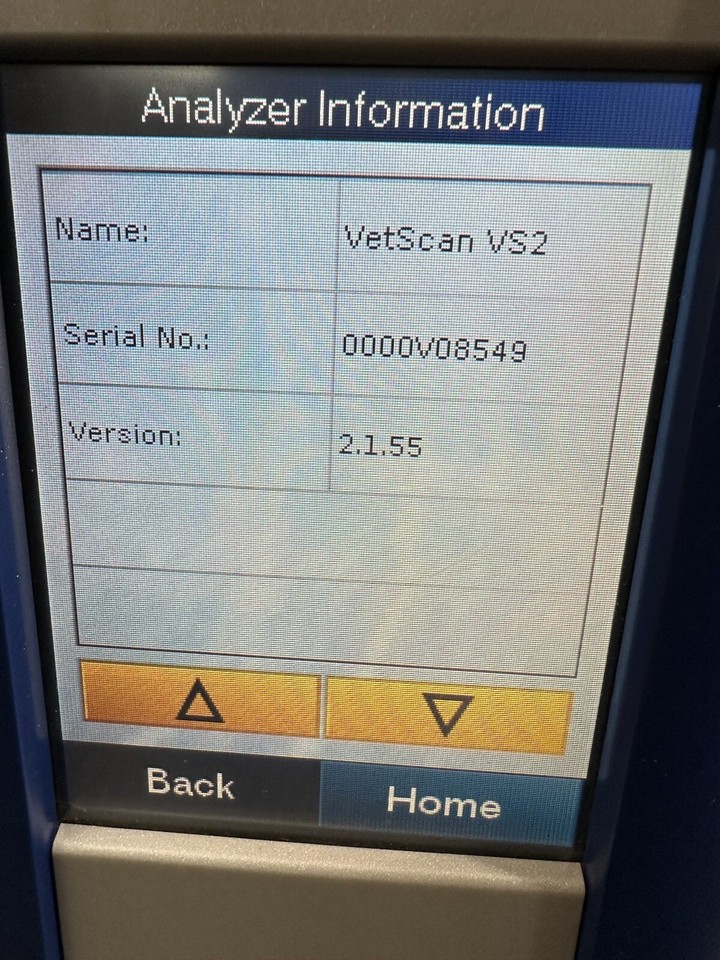 Abaxis VetScan VS2 Veterinary Blood Chemistry Analyzer 2.1.55 Tested | eBay