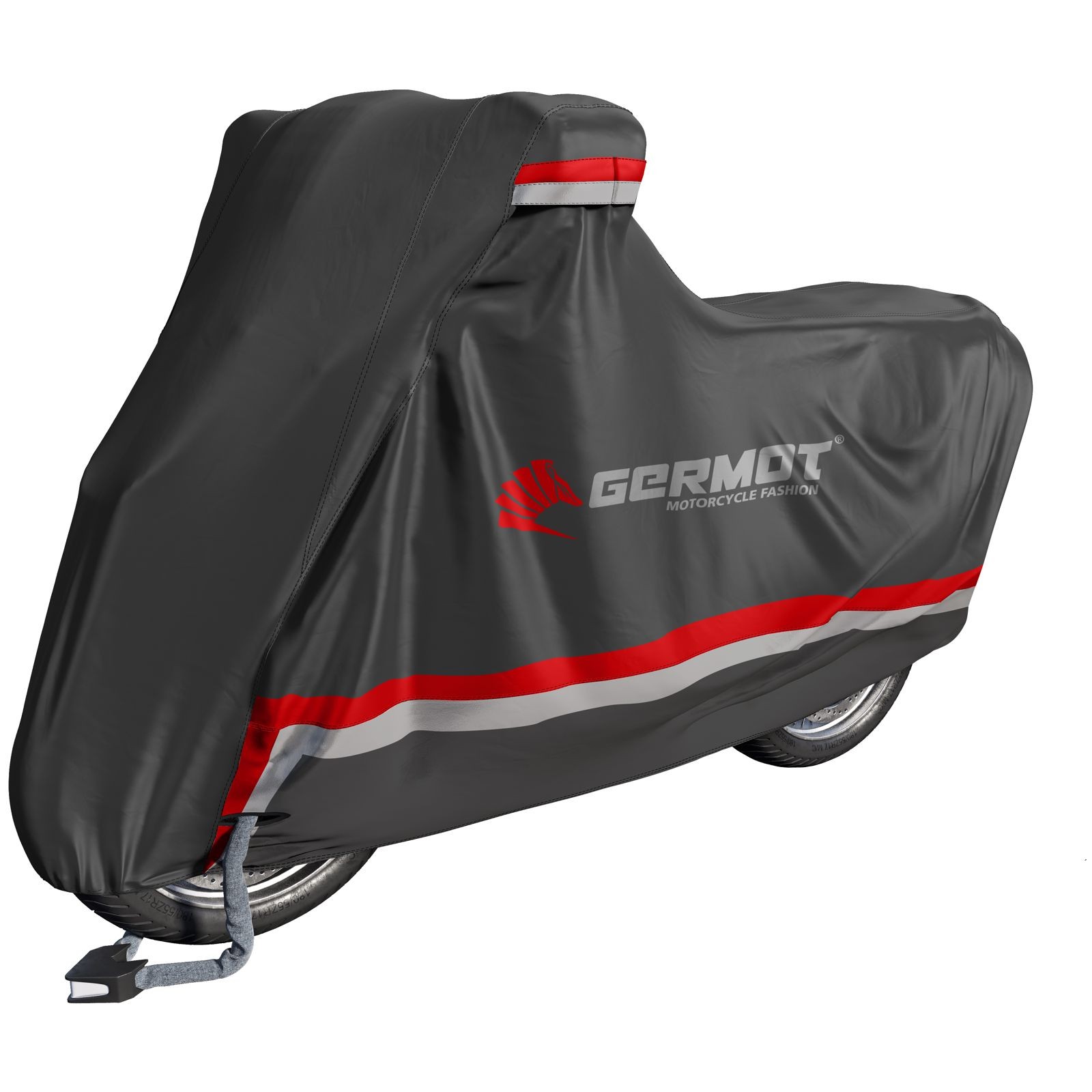 Germot Abdeckplane Premium Schwarz/grau/rot | Compra online en eBay