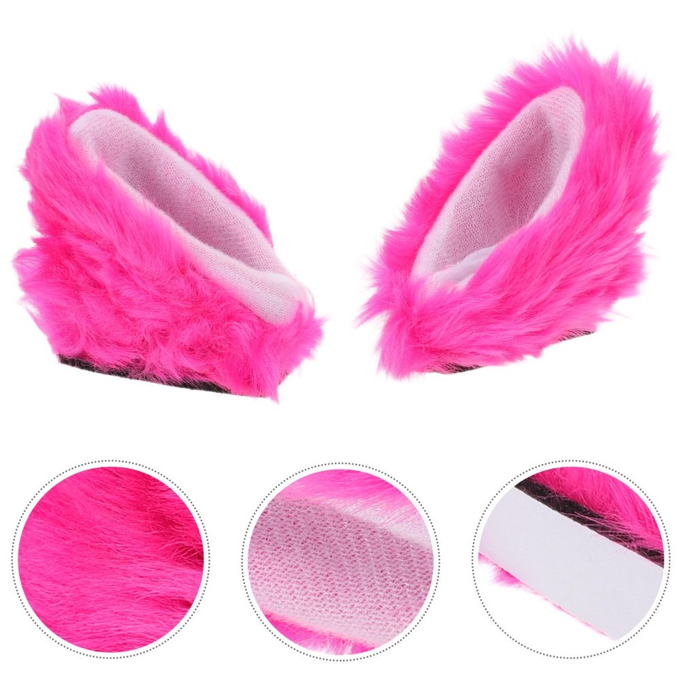 2 Pcs Plush Ears Cute Animal Bike Decoration Cartoon Accessories | eBay ...