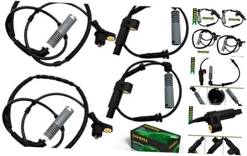 4PCS 34521164651+34521164652 Front Rear Left or Right ABS Wheel Speed ...