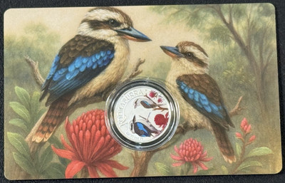 2026 3 Gram .999 Silver Colorized Kookaburra Trib Round Capsule Assay ...