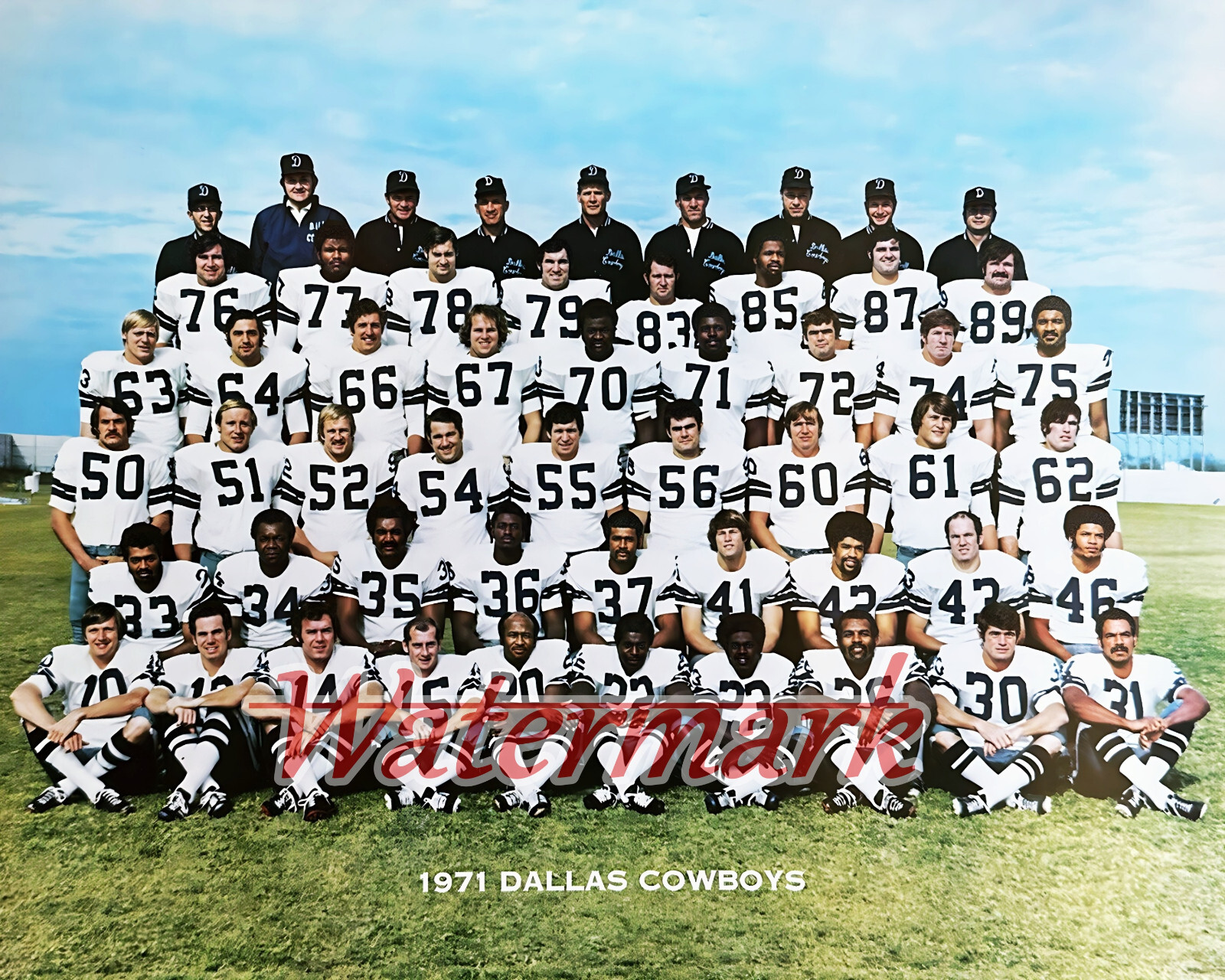 NFL 1971 Dallas Cowboys Color Team Picture 8 X 10 Photo Picture | eBay