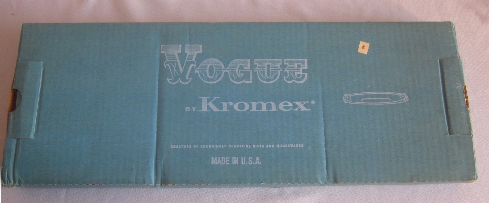 Vintage MCM Kromex Vogue Bread Roll Tray Chrome Gold Tone Handles #877 ...