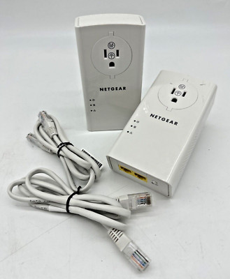 Netgear Powerline 2000 Extra Outlet PLP2000-Set of 2 White 606449130874 ...