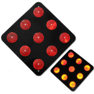 Type IV OM4-2 Black On Red End Of Road Reflective Button Object Marker ...