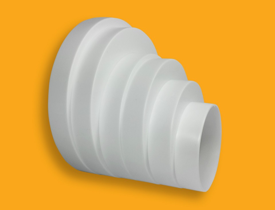 Duct Pipe Reducer Extractor Fan Offset Tube Connector Ducting ...