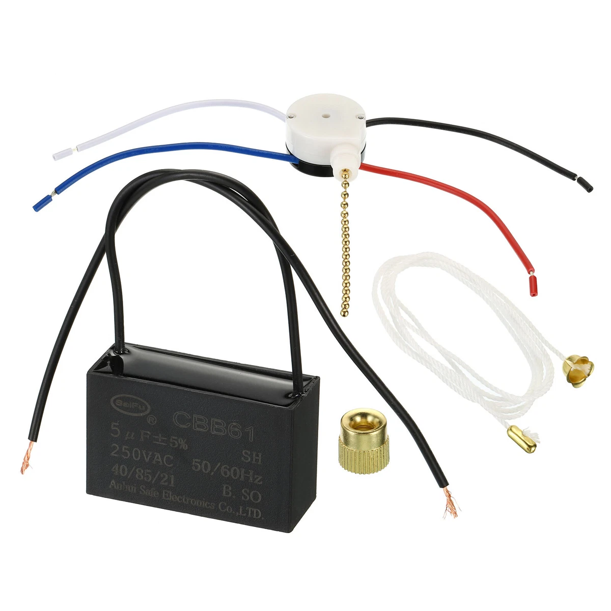 Ceiling Fan Capacitor 2 Wire Connection | Shelly Lighting