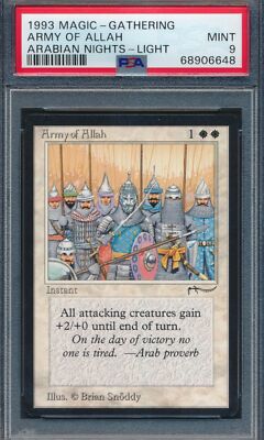 Arabian Nights Army of Allah Light PSA 9 Graded Magic MTG (6648) | eBay