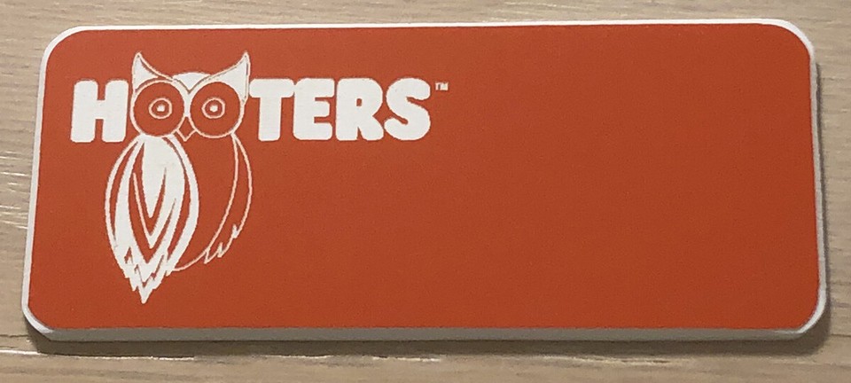 HOOTERS WingHouse Uniform Tank Top Shorts Pantyhose Socks Name Tag ...