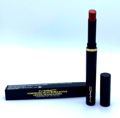 Mac Powder Kiss Velvet Blur Slim Stick Lipstick ~ 885 Pumpkin Spiced ...
