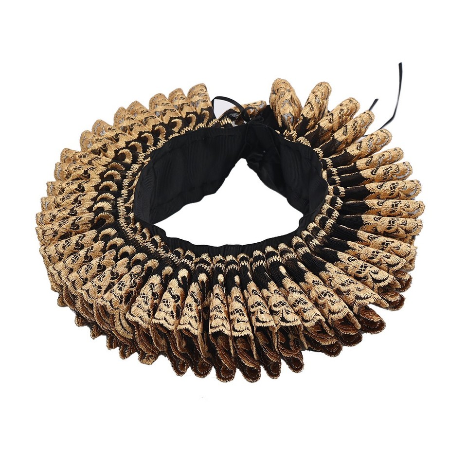 Elizabethan Ruff Collar Medieval Neck Ruff Renaissance Theater Ruffle ...