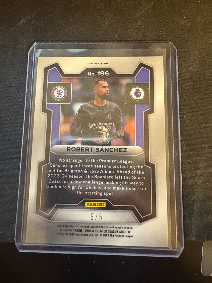 2023-24 Panini Prizm Premier League Robert Sanchez Green /5 Chelsea | eBay
