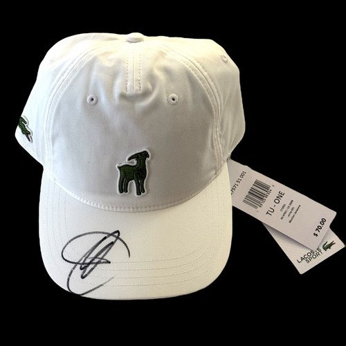 Novak Djokovic Signed Lacoste GOAT Collection Hat Authentic Autograph ...